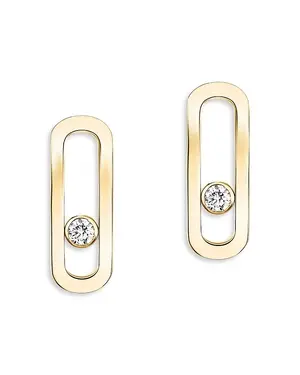 Messika 18k Move Uno Diamond Drop Earrings - Gold