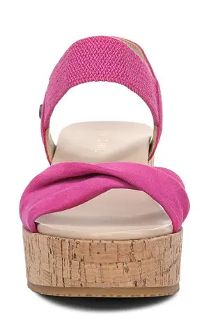 Vionic Espadrille Platform Slide Sandal - Rose Violet