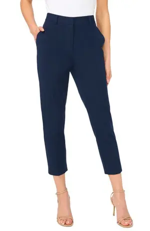Halogen High Waist Crop Tapered Pants - Classic Navy