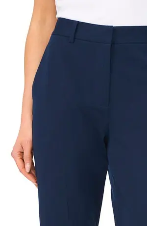 Halogen High Waist Crop Tapered Pants - Classic Navy