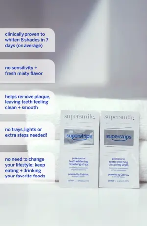 SUPERSMILE Superstrips Dissolving Strips Box Of 14 - White