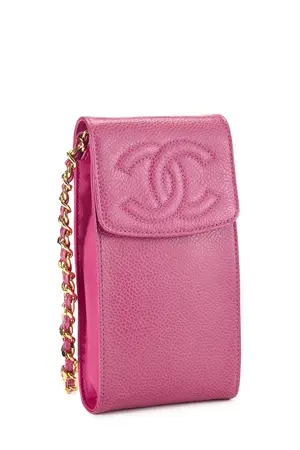 Chanel Caviar Phone Holder