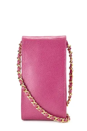 Chanel Caviar Phone Holder