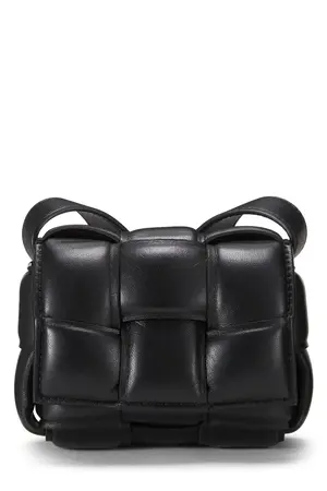 Bottega Veneta Maxi Intrecciato Padded Candy Cassette - Black