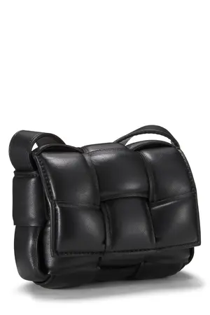 Bottega Veneta Maxi Intrecciato Padded Candy Cassette - Black