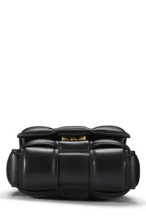 Bottega Veneta Maxi Intrecciato Padded Candy Cassette - Black