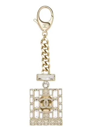 Chanel Crystal 'cc' Perfume Bottle Bag Charm