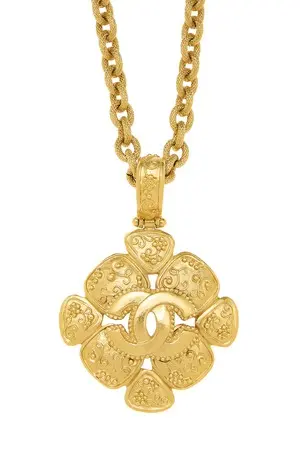 Chanel Filigree Grapevine Pendant Necklace