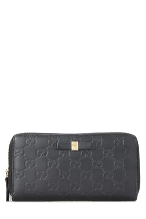 Gucci Ssima Bow Wallet - Black