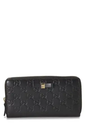 Gucci Ssima Bow Wallet - Black