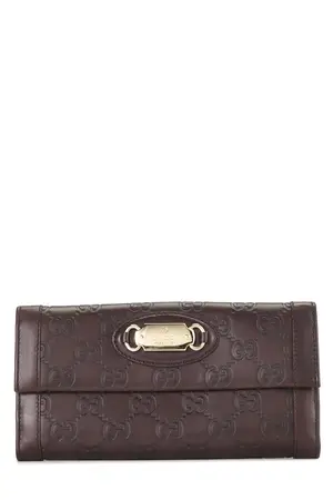 Gucci Ssima Wallet - Brown