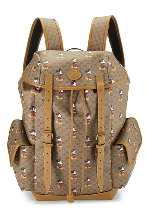 Gucci Disney X Gg Supreme Donald Duck Backpack - Brown