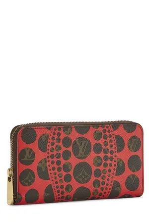 LOUIS VUITTON Yayoi Kusama X Dots Infinity Zippy Continental Wallet - Red