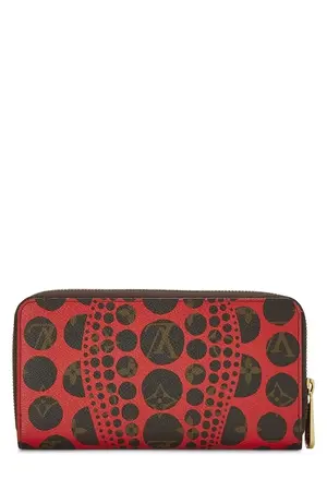 LOUIS VUITTON Yayoi Kusama X Dots Infinity Zippy Continental Wallet - Red