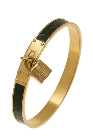 Hermès Kelly Lock Bangle - Green