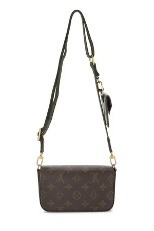 LOUIS VUITTON Monogram Felicie Strap & Go - Brown