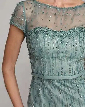 MAC DUGGAL COLLECTION Embellished Feather Gown