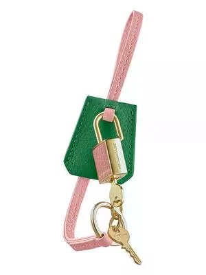 MAISON DE SABRE Padlock Leather Charm - Green