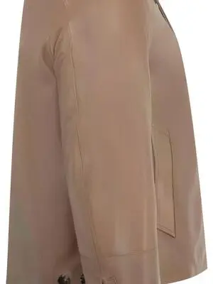 Loewe Leather Zip-up Jacket - Brown