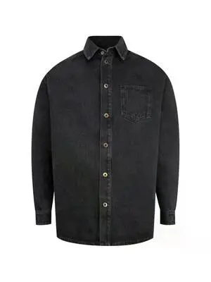 Loewe Anagram-embroidered Overshirt - Black