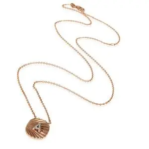 MYGEMMA 14k Rose Gold Diamond Initial Pendant