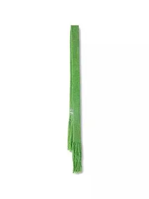 Essentiel Antwerp Fringed Knitted Scarf - Green