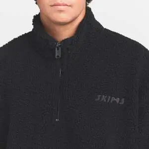 SKIMS Quarter Zip | Black | Large | Sherpa