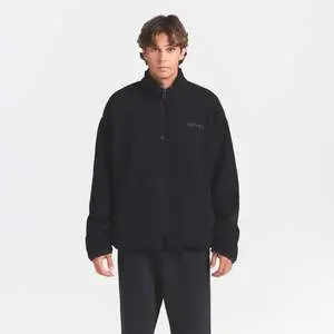 SKIMS Quarter Zip | Black | Large | Sherpa