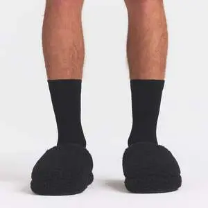 SKIMS Sherpa Slipper | Black | | Accessories - Onyx