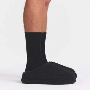 SKIMS Sherpa Slipper | Black | | Accessories - Onyx