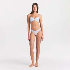 SKIMS T Shirt Bra | Blue | | Fits Everybody