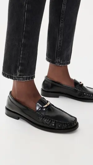 ANINE BING Amoc Leather Loafers