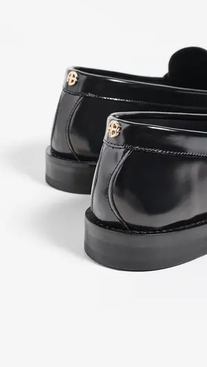 ANINE BING Amoc Leather Loafers