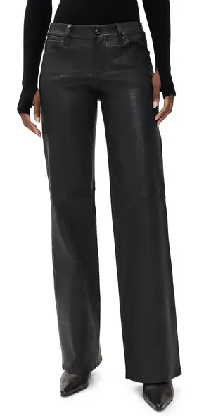 FRAME The Leather Gray Jeans
