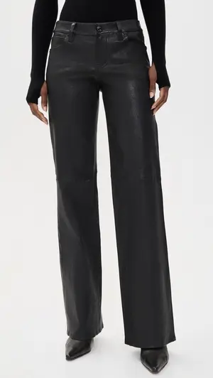 FRAME The Leather Gray Jeans