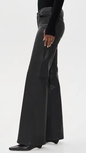FRAME The Leather Gray Jeans
