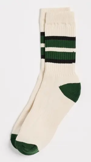 IVY ELLIS The Big Green Crew Socks