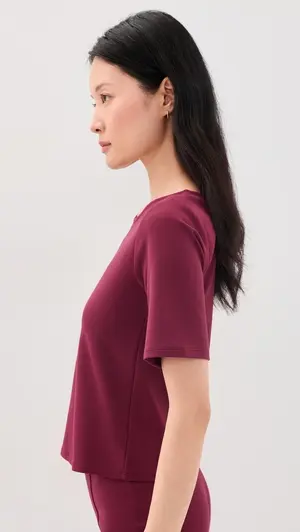 RIPLEY RADER Ponte Knit Short Sleeve Tee