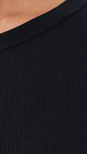 Enza Costa Silk Rib Essential Crew Tee