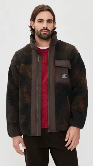Alpha Industries Houston Relaxed Fit Fleece Jacket