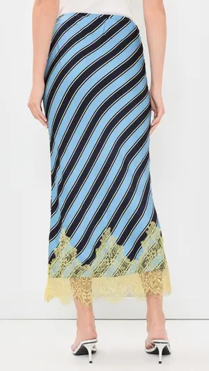 NEVER FULLY DRESSED Stripe Maeva Skirt