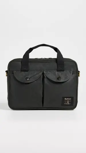 Barbour Field Wax Laptop Bag