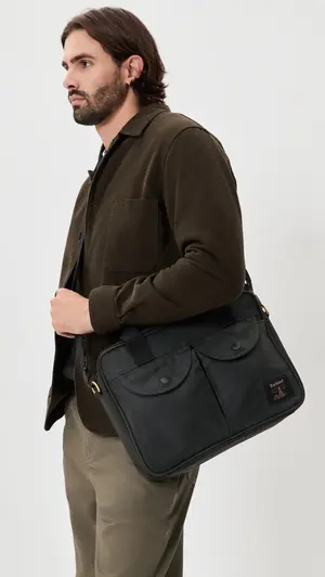 Barbour Field Wax Laptop Bag