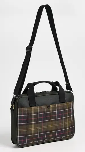 Barbour Field Wax Laptop Bag