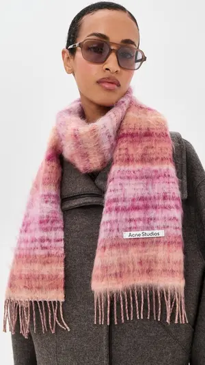 Acne Studios Vibot Scarf - Pink/fuchsia
