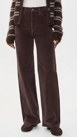 LEVI'S Ribcage Wide Leg Corduroy Jeans - Java