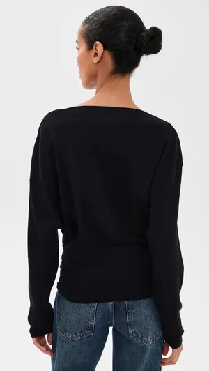 Vince Draped Slash Top