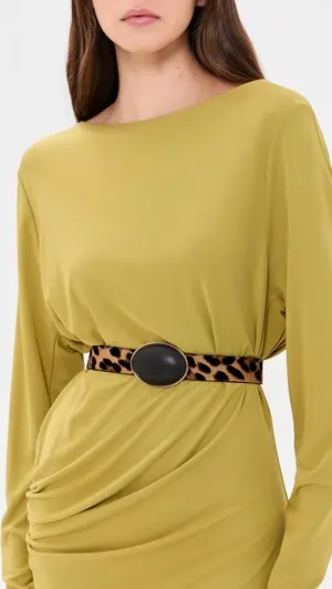 Lele Sadoughi Statement Oval Station Belt