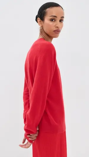 Tibi Cashmere Crew Neck Sweater
