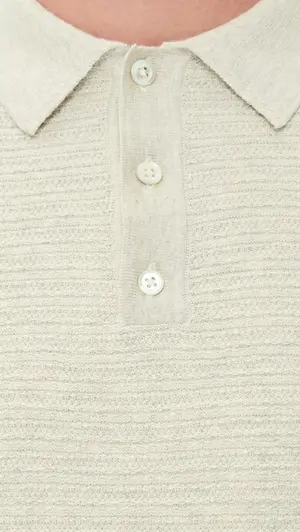 Billy Reid Long-sleeve Lachlan Links Polo Sweater